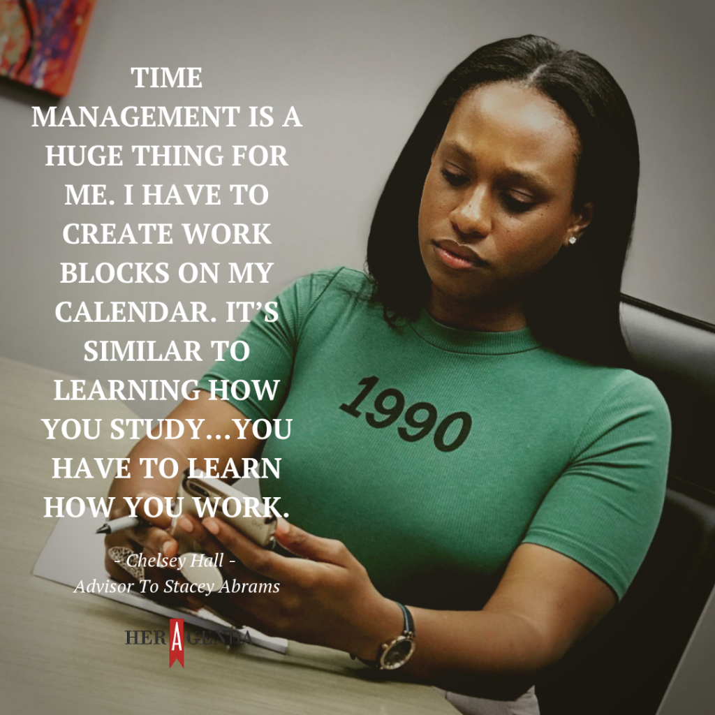 A Peek Inside Her Agenda: Chelsey Hall