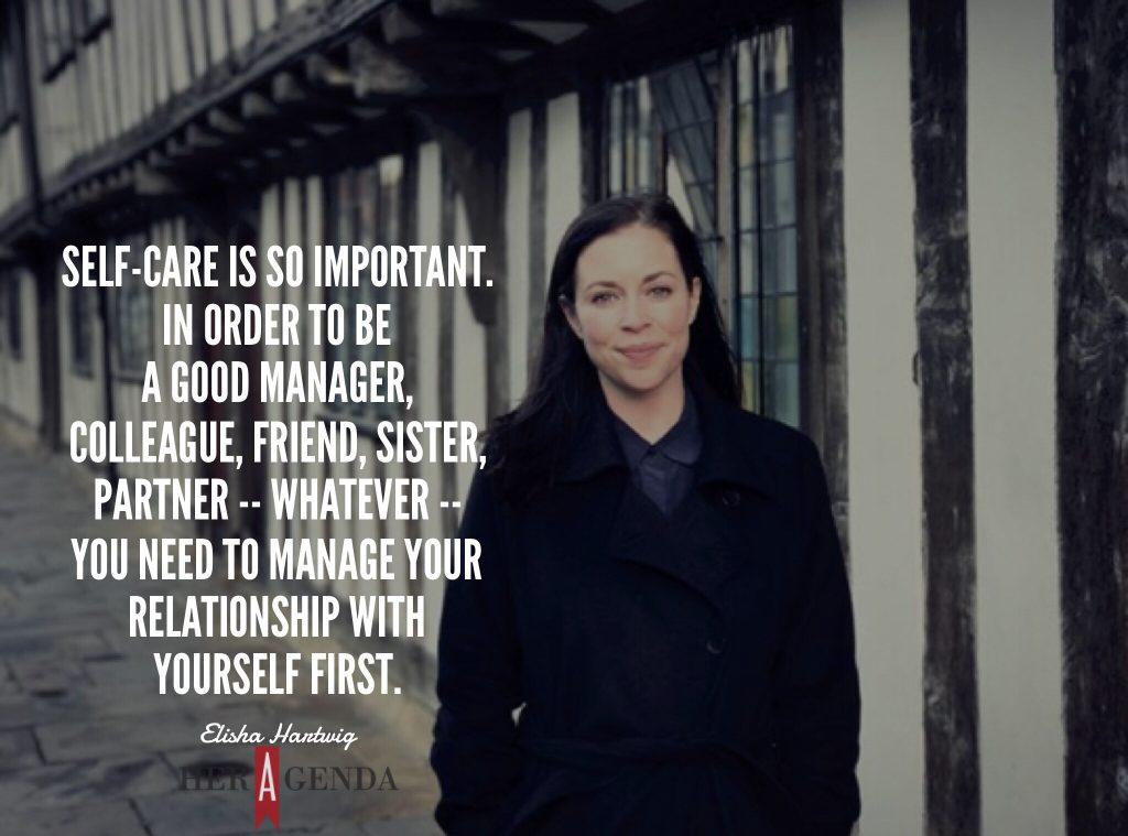 A Peek Inside Her Agenda: Elisha Hartwig