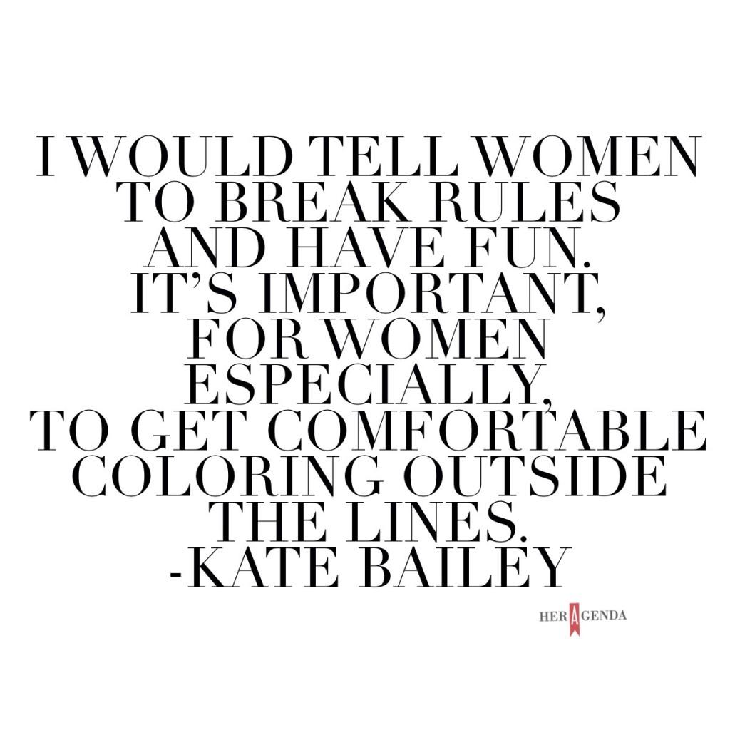A Peek Inside Her Agenda: Kate Bailey